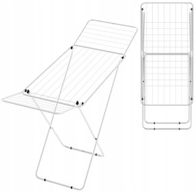 Erga Model 101, sušák na prádlo 177x54x91 cm, bílé, ERG-SEP-10SUSSTMOD101