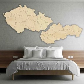 Puzzle mapa České a Slovenské republiky, Československo | SENTOP HDF-M011