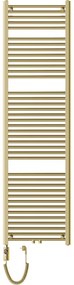 Mexen Mars, elektrické topné těleso 1800 x 500 mm, 600 W, zlatá lesklá, W110-1800-500-2600-50