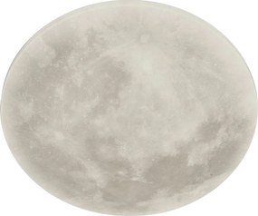 Světle šedé LED dětské stropní svítidlo se stínidlem z akrylového skla ø 40 cm Lunar – Trio
