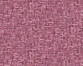 Vliesová tapeta červená, fialová, venkovský styl, ratan 377065 / Tapety na zeď 37706-5 Jungle Chic (0,53 x 10,05 m) A.S.Création