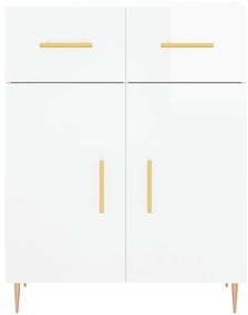 Skříň highboard lesklá bílá 69,5 x 34 x 180 cm kompozitní dřevo,  3198139