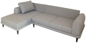 Hanah Home Čtyřmístná pohovka NERO šedá levá 250 cm