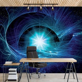 Fototapeta - Modrá abstraktní Supernova (254x184 cm)