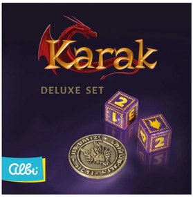 ALBI HRA Karak Deluxe set kovová mince a 2 kostky rozšíření ke hře v krabici alscs