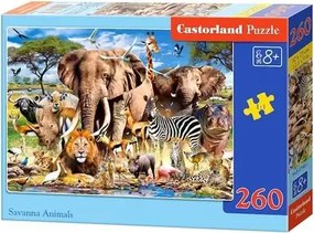 Castorland 27545 Zvířata ze savany / 260 dílků / od 8 let