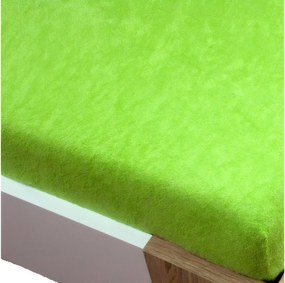 Prostěradlo froté zelená TiaHome - 180x200cm