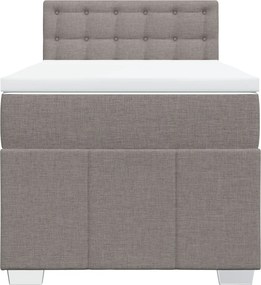 Box spring postel s matrací taupe 100 x 200 cm textil 3286997