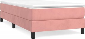 Rám postele s boxspringem růžový 80 x 200 cm samet 3120741