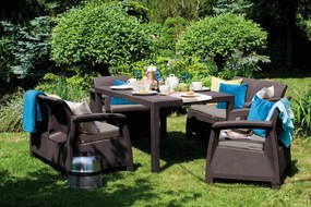 Allibert CORFU FIESTA set - hnědá