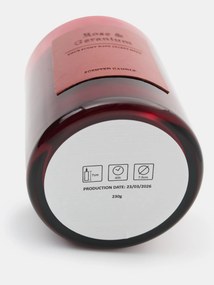 Sinsay - Vonná svíčka s přídavkem sójového vosku Rose and Geranium - světle fialová