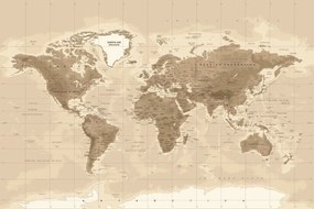 Obraz nádherná vintage mapa světa Varianta: 120x80