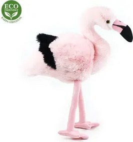 RAPPA Plyšový plameňák 34 cm / ECO-FRIENDLY / od 0 měsíců