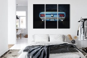 Vícedílný obraz Zadní Část Starého Fordu Mustang Nedostatek Nedostatek Přírodní plátno 150x100