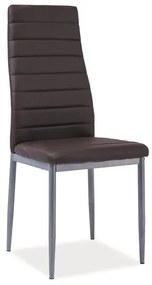 Jídelní židle H-261 BIS ALU Barva: Hnědá