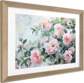 Tištěný obraz s rámem 75x56 cm Blooming Roses – Styler