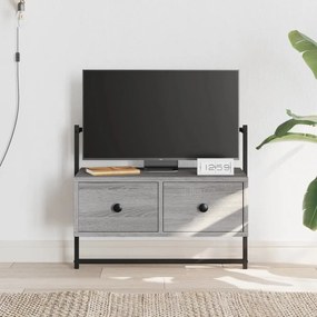 TV skříňka nástěnná šedá sonoma 60,5x30x51 cm kompozitní dřevo