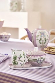 Pip Studio Lily &amp; Lotus cukřenka 300ml, lila (porcelánová cukřenka s víčkem 300ml)