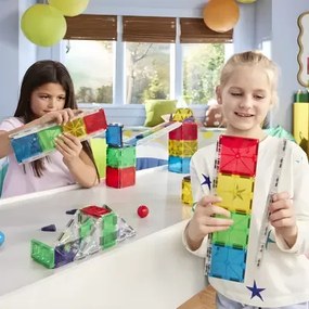 MAGNA-TILES® Magnetická stavebnice Kuličková dráha Deluxe / 90 dílků