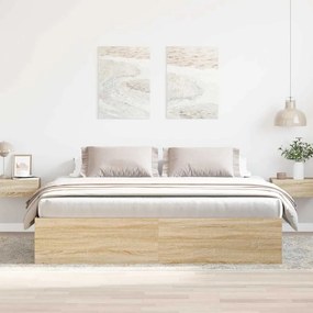 Rám postele dub sonoma 200 x 200 cm 3203889
