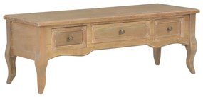 TV stolek Nandra - borové dřevo + MDF - 100x35x35 cm | hnědý