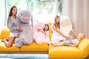 Velký plyšový králík FIGO bílý 120 cm