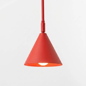 Sollux Lighting Nástěnné svítidlo NOX 1 červené s vypínačem