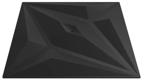 Nástěnné panely 24 ks černé 50 x 50 cm XPS 6 m² hvězda - Default Title