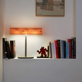LZF I-Club LED stolní lampa, stmívač, třešeň