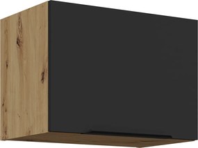 ARIA ac | horní skříňka 50 GU-36 1F výklopná | 50 cm | ANTI FINGERPRINT povrch | artisan/černá
