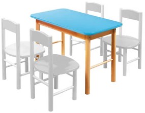 Drewmax AD252 - Dřevěný stoleček v různých barvách 63x35x48cm - Červená