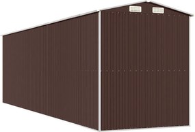 Zahradní kůlna tmavě hnědá 192 x 689 x 223 cm pozinkovaná ocel 3147466