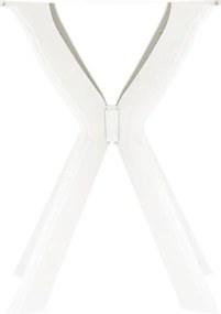 vidaXL Bistro stolek Ø 70 cm plast [48796] Barva: Bílá