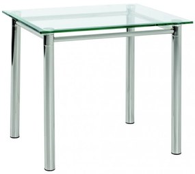Mørtens furniture Konferenční stolek Embu, 60 cm, čiré sklo