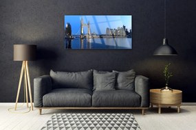 akrylový obraz Most Město Architektura 100x50 cm