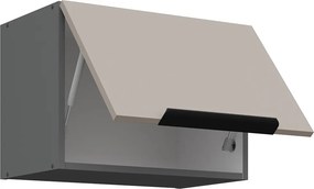 ARIA ta | horní skříňka 50 GU-36 1F výklopná | 50 cm | ANTI FINGERPRINT povrch | antracit/béžová