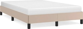 Rám postele bez matrace cappuccino 120x190 cm umělá kůže 3269624
