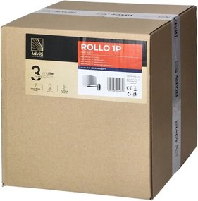 Nástěnné svítidlo Orno ROLLO AD-LD-6341GE27T, E27,  60W, šedá