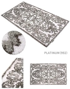 Abyss & Habidecor Stříbrná koupelnová předložka PERSE platinum, Rozměr 70x125cm