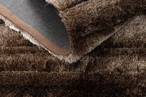 Dywany Łuszczów, Kusový koberec Flim 007-B3 Stripes brown, 120x160, hnědá, ložnice
