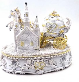 Madrid Magnificence Svatební kočár - hrací skříňka - svatební dar – 14279