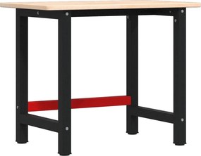 Pracovní stůl 100x60x81,5 cm masivní dubové dřevo obdélníkový 3309656