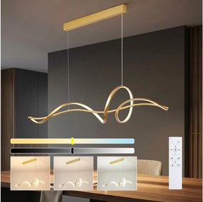 Brilagi - LED Stmív. lustr na lanku SIGNATURE LED/55W/230V 120x23 cm zlatá + DO