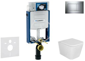 Geberit - Set předstěnové instalace, klozetu Arkas a sedátka softclose, tlačítko Sigma30, chrom