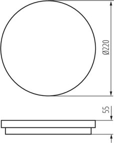 LED svítidlo Kanlux BENO 18W NW-O-W IP54 neutrální bílá 32940