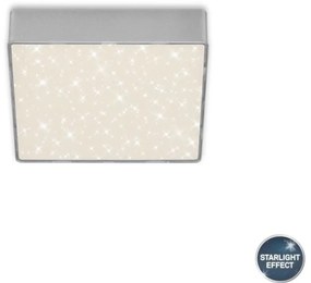 Briloner 7076-414 -LED Stropní svítidlo STAR SKY LED/11W/230V 15x15 cm stříbrná