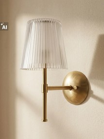 Sinsay - Elegantní LED nástěnné svítidlo s žebrovaným stínidlem - zlatá