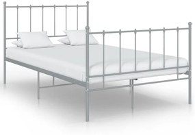 Rám postele šedý kov 120 x 200 cm,  324954 HangarStore.cz
