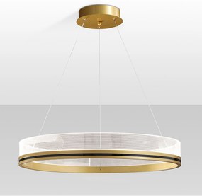 Toolight, LED závěsné svítidlo 40cm APP1189-CP, zlatá, OSW-40019