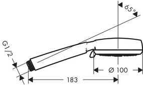 Hansgrohe Crometta 100 Ruční sprcha Multi 26823400